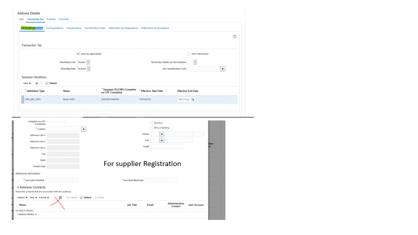 Taxpayer Identifiers in Controls and Defaults for Tax Registrations in ...