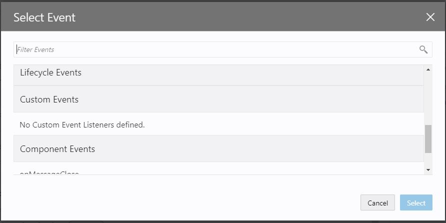 Issue in adding custom event in Event Listener in VBCS. '+' icon is not ... Issue in adding custom event in Event Listener in VBCS. '+' icon is not ...