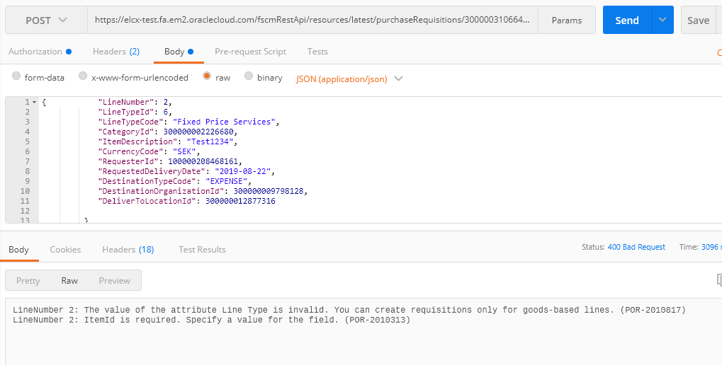 Unable To Create Requisition Line Of Type Fixed Price Services — Cloud Customer Connect