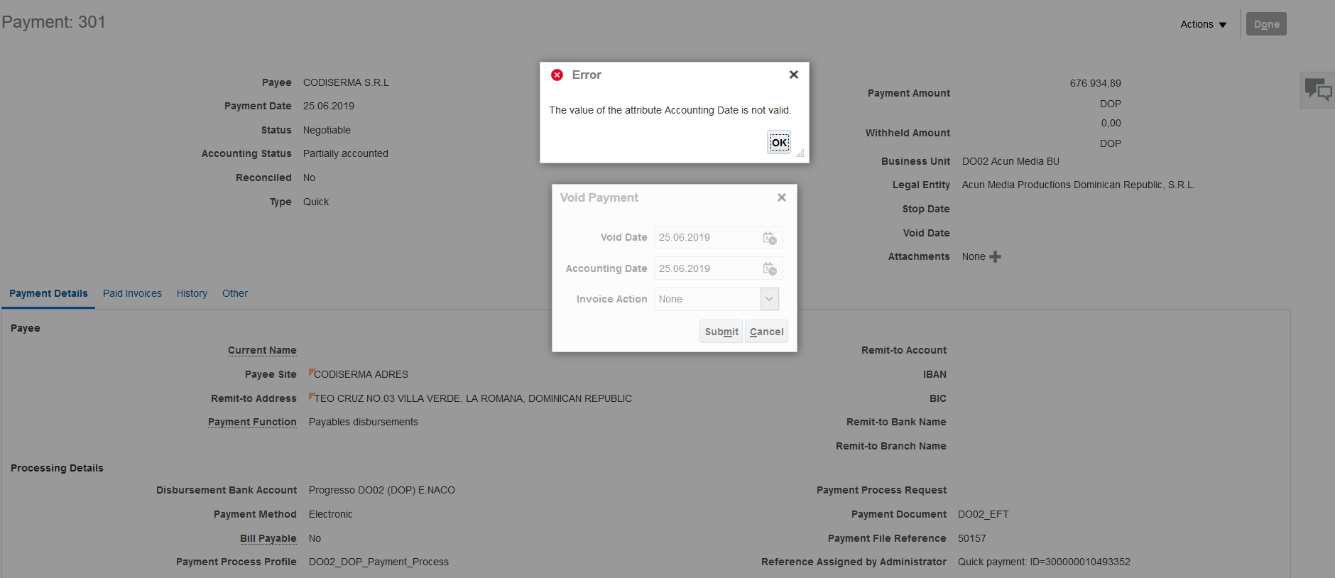 The Value Of The Attribute Accounting Date Is Not Valid — Cloud