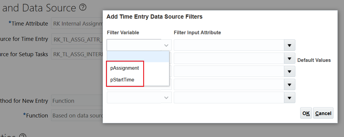 Custom Time Attributes And Time Entry Data Source Filters Using Table 0713