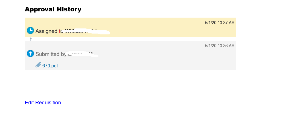 Edit Requisition As Approver — Cloud Customer Connect