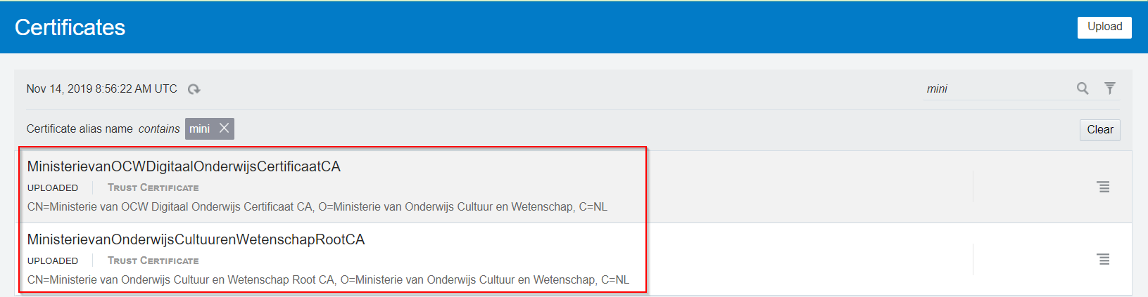 Unable to find valid certification path to requested target within OIC — Cloud Customer Connect