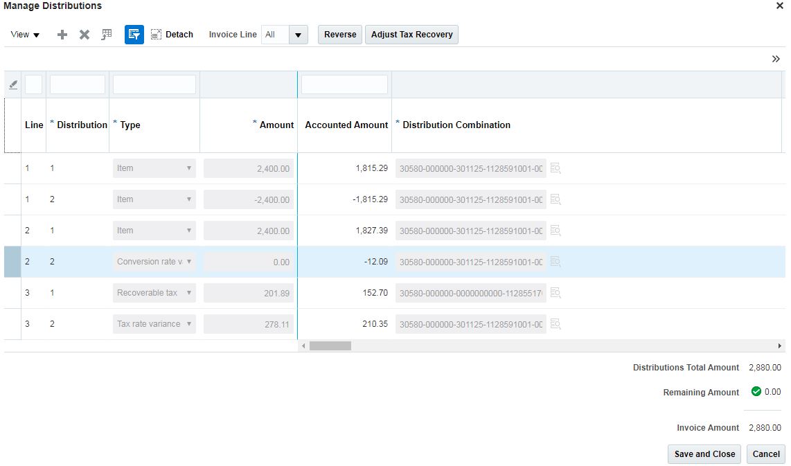 Conversion Rate Variance on Invoice — Cloud Customer Connect