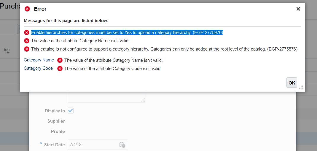 category hierarchy for Items — Cloud Customer Connect