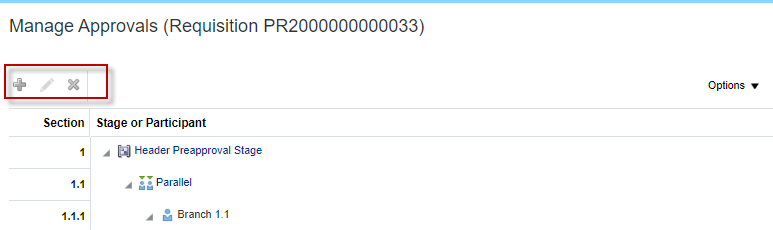 Which privilege control the "Add" button in the "Manage Approvals" form — Cloud Customer Connect