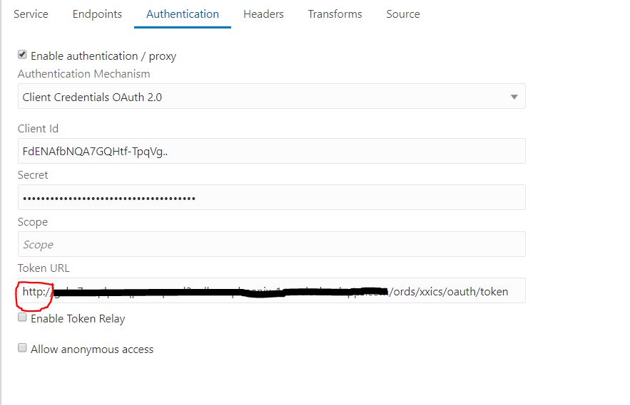 Ords Oauth With Client Credentials Not Working In Vbcs But Same Works