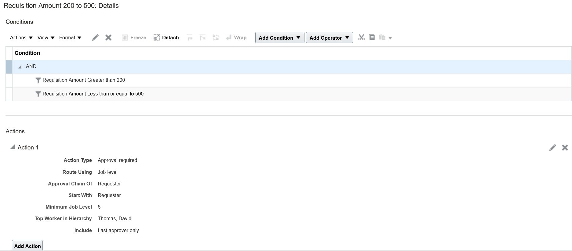 How to setup job level hierarchy Approval Rule — Cloud Customer Connect
