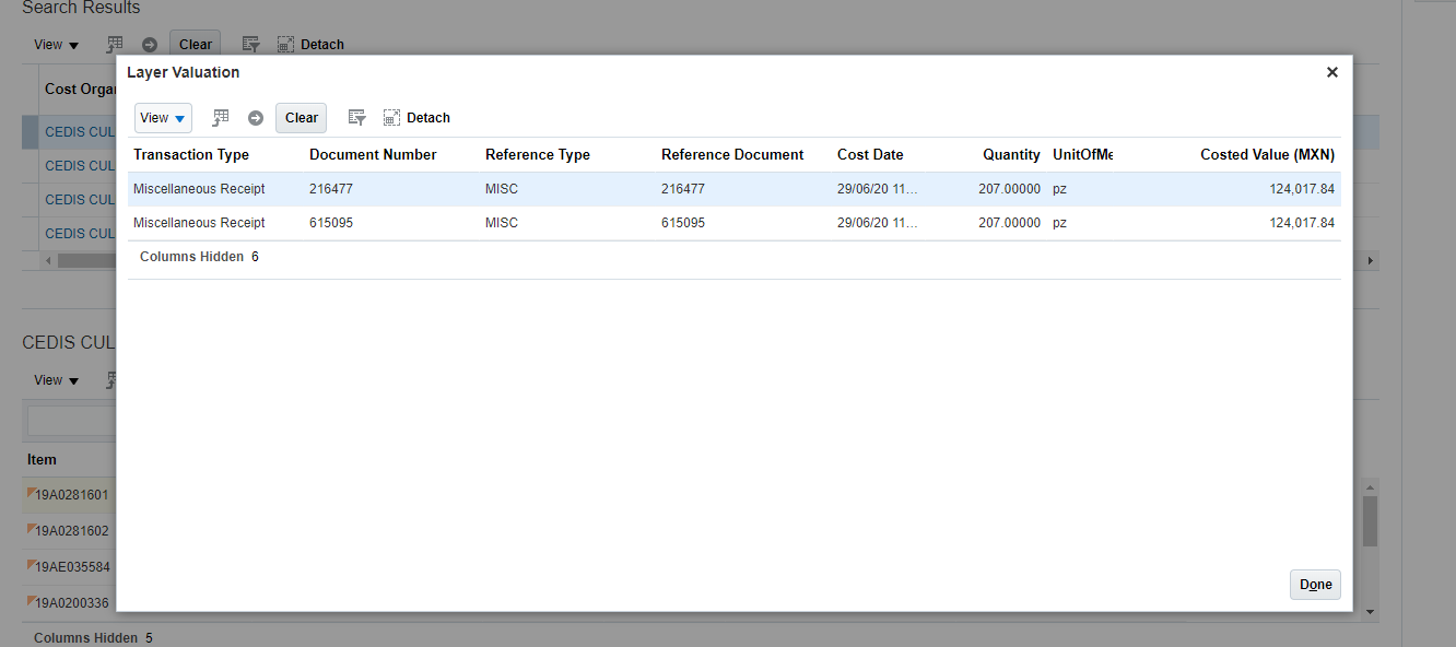 How fully costed a back dated transaction with the same date that ...