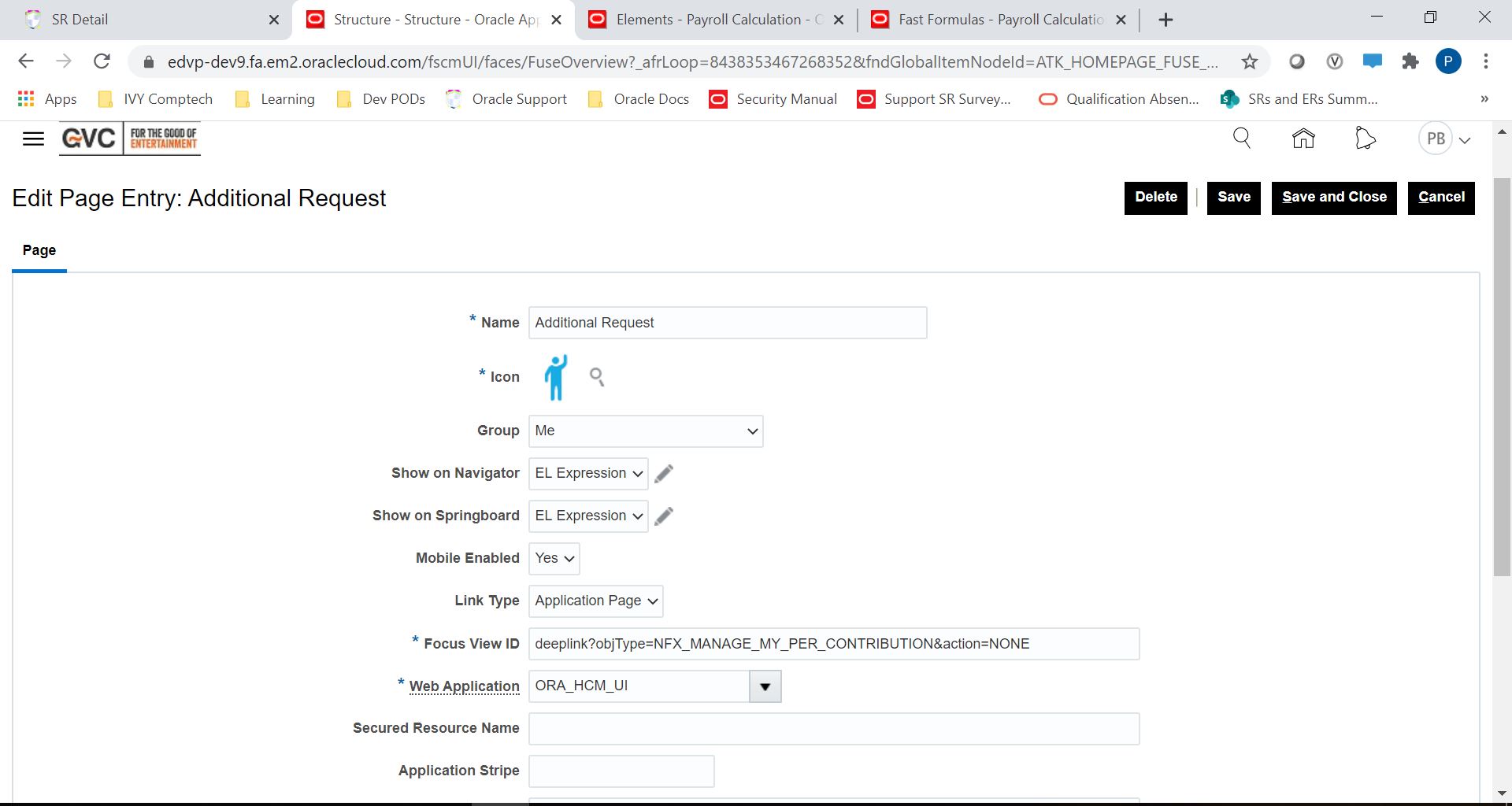 Deeplink For Manage Personal Contributions Is Not Working All The Time Using Application Page 