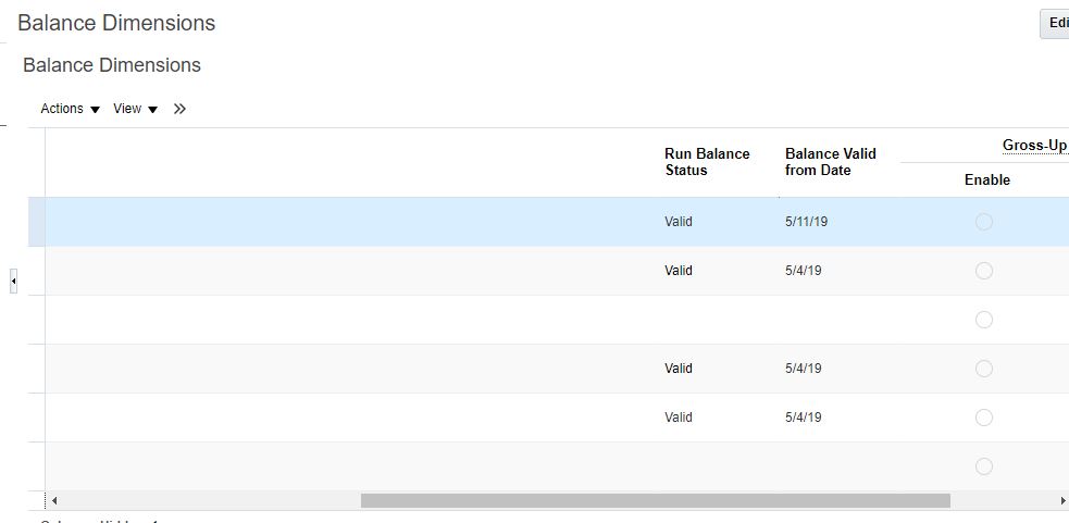 Payroll balance value using PAY_RUN_BALANCES — Cloud Customer Connect