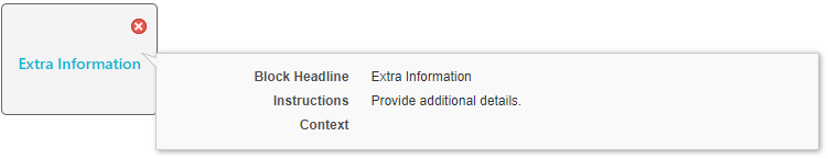 Block properties not defined within application flow — Cloud Customer ...