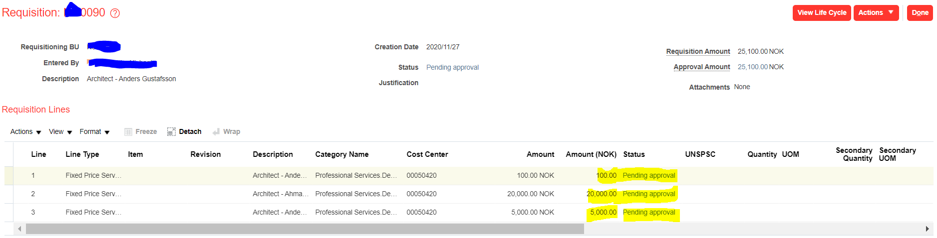 Requisition Line level Approvals for Different Approval Limits based on ...