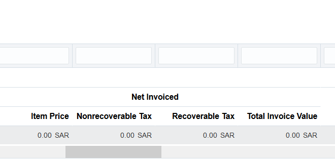 Net Invoice value is not reflecting in 'Adjust Receipt Accrual Balances ...
