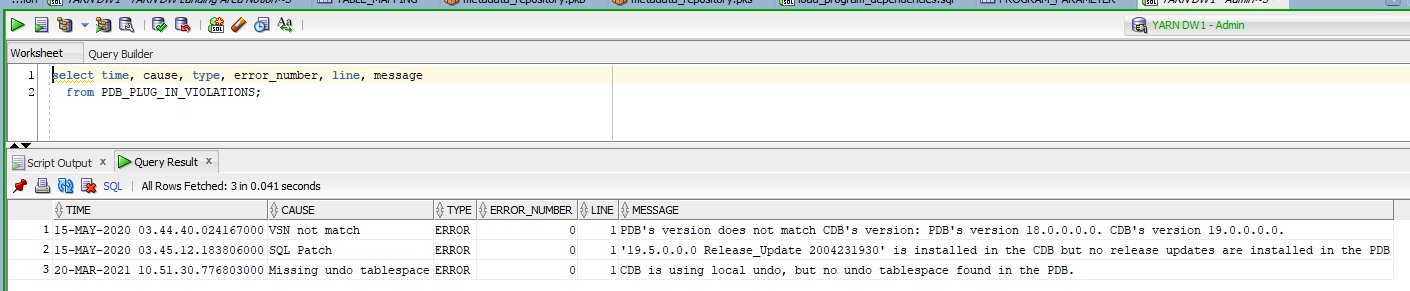 ORA-01035: ORACLE only available to users with RESTRICTED SESSION privilege — Cloud Customer Connect