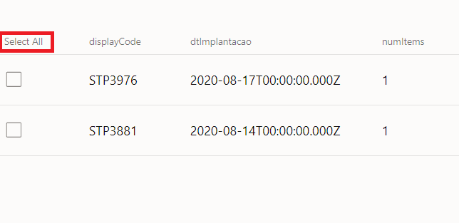 How to select all boolean check boxes in a Table? — Cloud Customer Connect