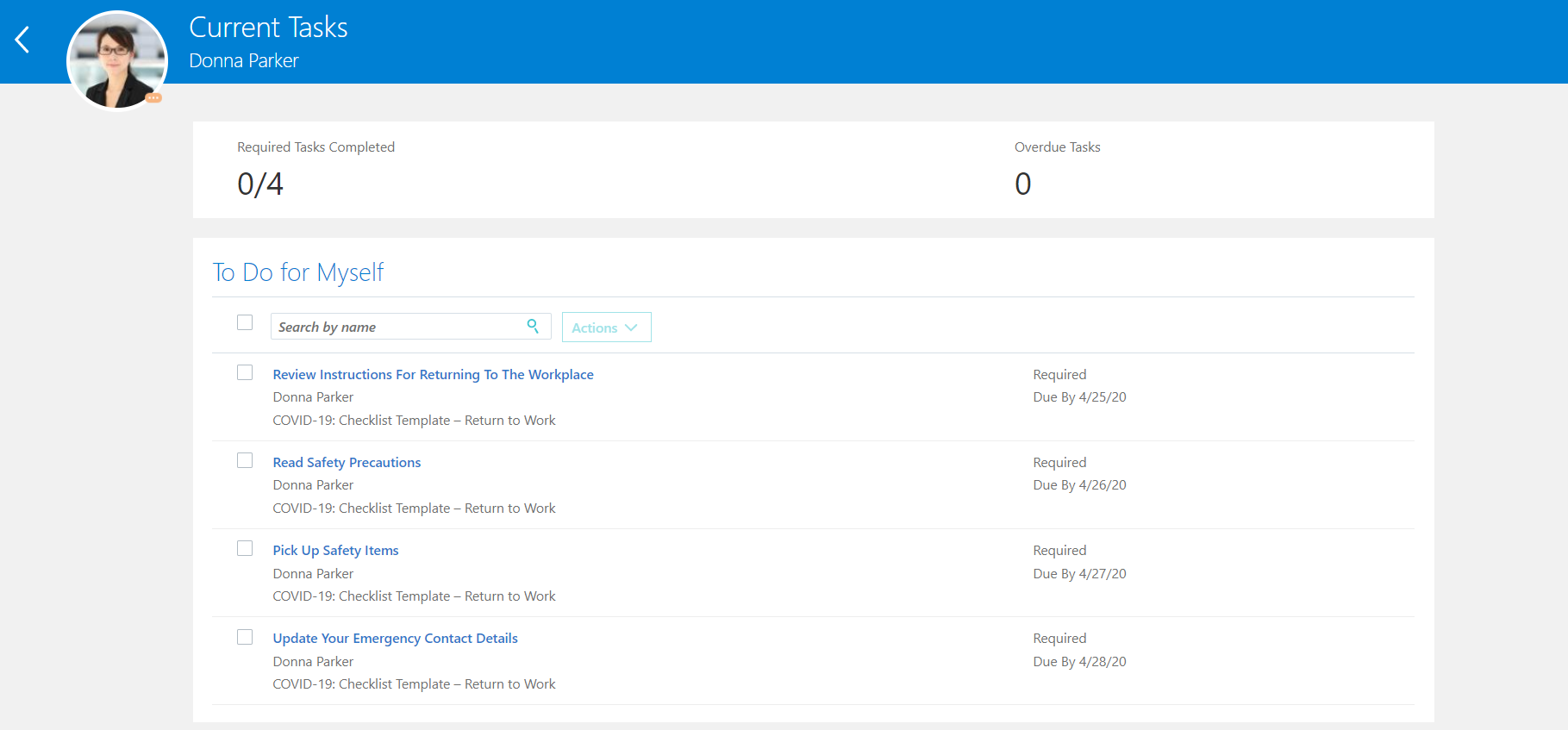 COVID-19 Checklist Template: Return To Work Checklist — Cloud Customer ...