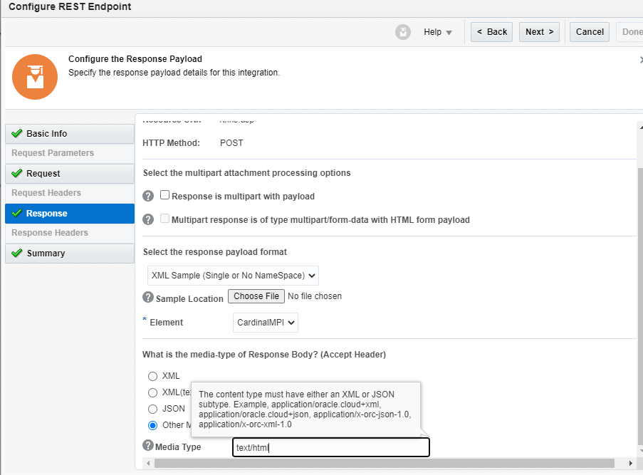 Configure Trigger Rest Adapter To Accept Texthtml Response Body — Cloud Customer Connect