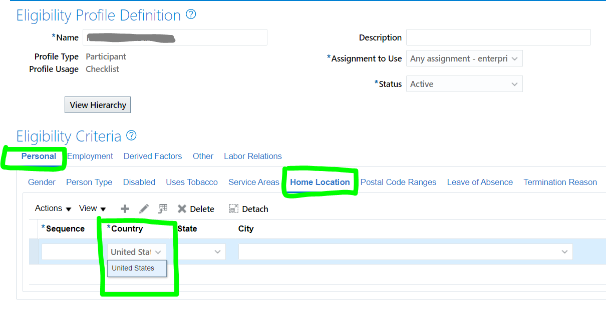 Eligibility Criteria - Personal - Home Location — Cloud Customer Connect