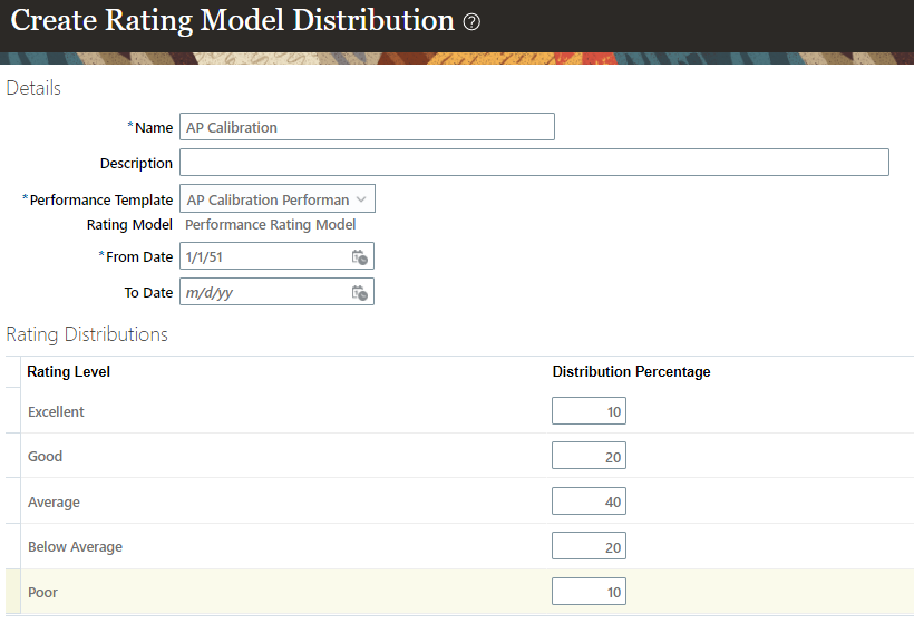Target rating distribution not working with Performance Calibration ...