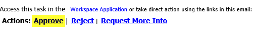 Approve button not working in email notification of time card approval ...