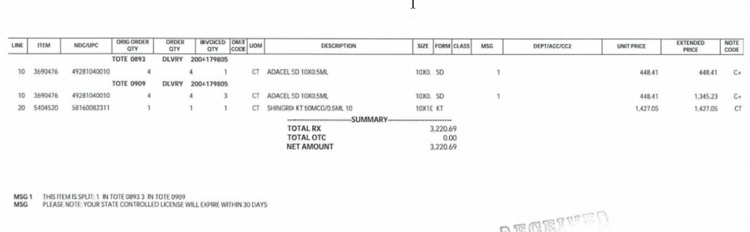 Can Invoice Lines on a Scanned Invoice be Merged? — Cloud Customer Connect