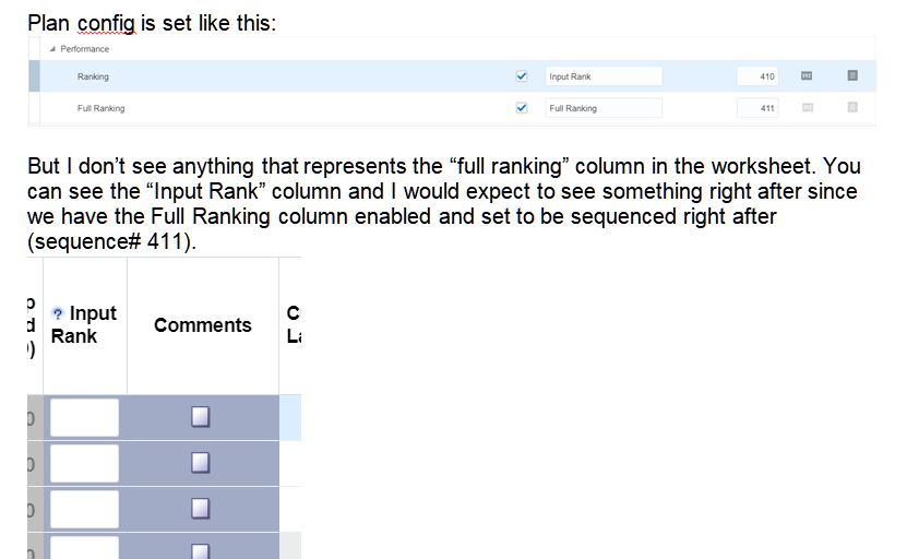 Full Ranking column does not appear to work in WFC Worksheet — Cloud ... Full Ranking column does not appear to work in WFC Worksheet — Cloud ...