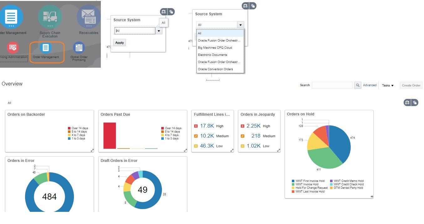 Adding extra filters to Infolets (Order Management - Seeded Infolets ...
