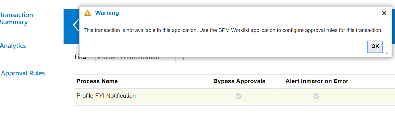 Approval Workflow triggered upon HDL update of talent profiles — Cloud Customer Connect
