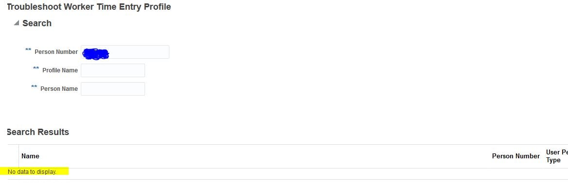 Troubleshooting Worker Time Entry Profile — Cloud Customer Connect
