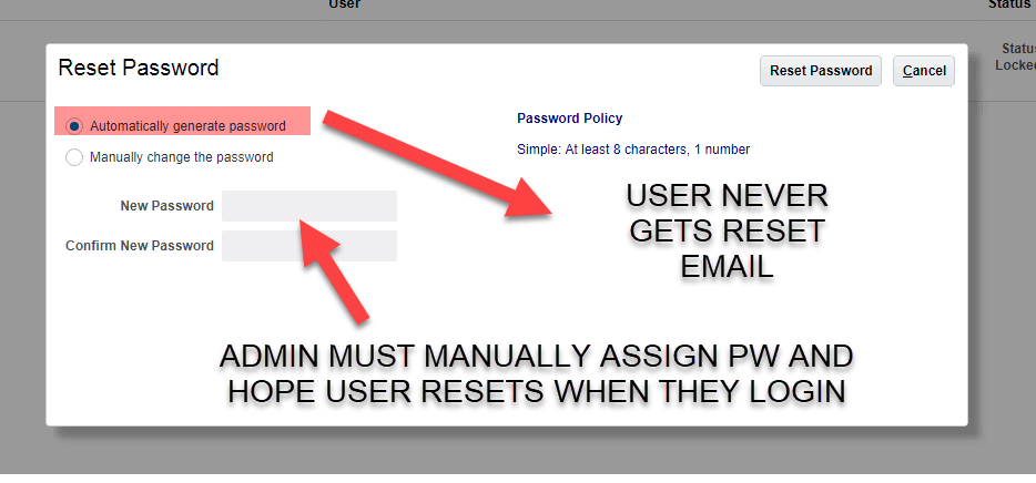 Password Reset Emails Not Being Sent — Cloud Customer Connect