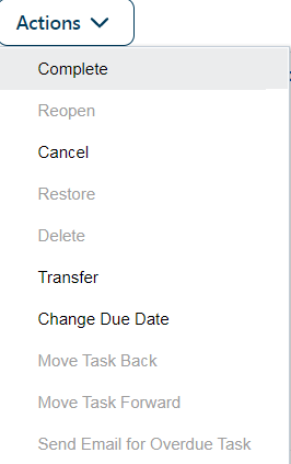 Unable to move a Performance Document Forward or Back a Task — Cloud ...