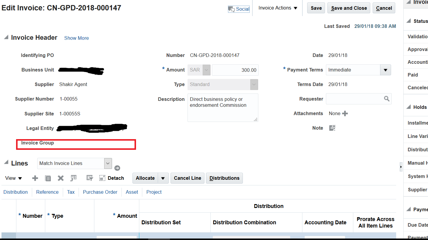 How To Populate The Field Invoice Group Using Ap Invoice Webservice — Cloud Customer Connect