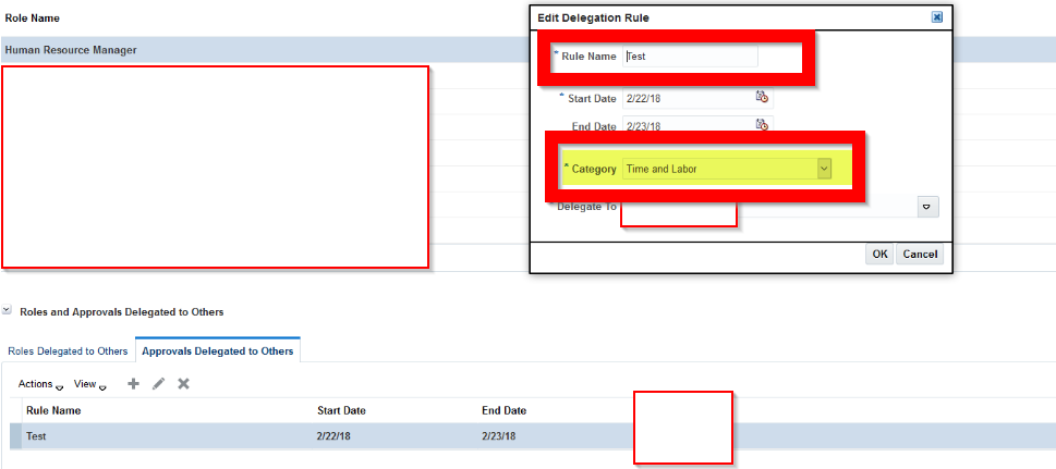 Table name to query the Delegation Approval rule and category — Cloud ...