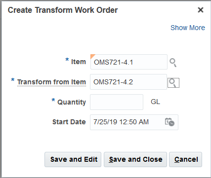 What's different between Transform Work Order and Standard Work Order ...