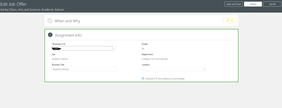 Sections missing in create offer letter UI — Cloud Customer Connect