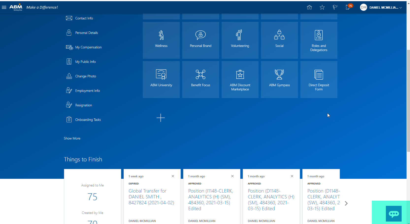 Location of Oracle Digital Assistant On UI — Cloud Customer Connect