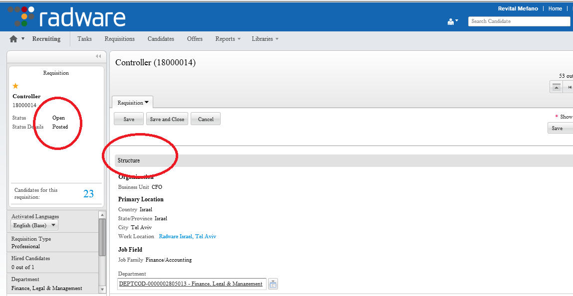 How To Edit The Requisition Structure Of A Posted Requisition — Cloud Customer Connect