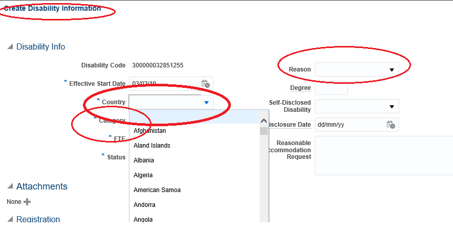 Create Person disability - how can we change the labels of the create form — Cloud Customer Connect