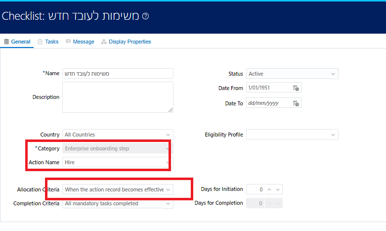 Onboarding checklist for hire an employee how can be triggered when converting a pending worker ...