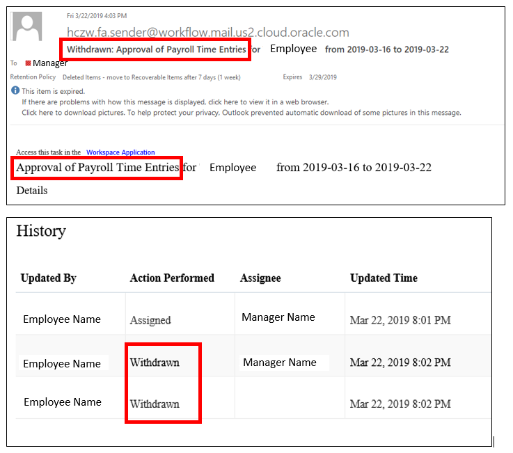 Approval-Withdrawn Notification Issue — Cloud Customer Connect