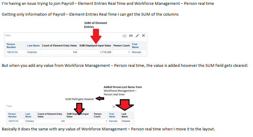 Calculations Not Working When Joining Payroll Element Entries Real Time And Workforce 