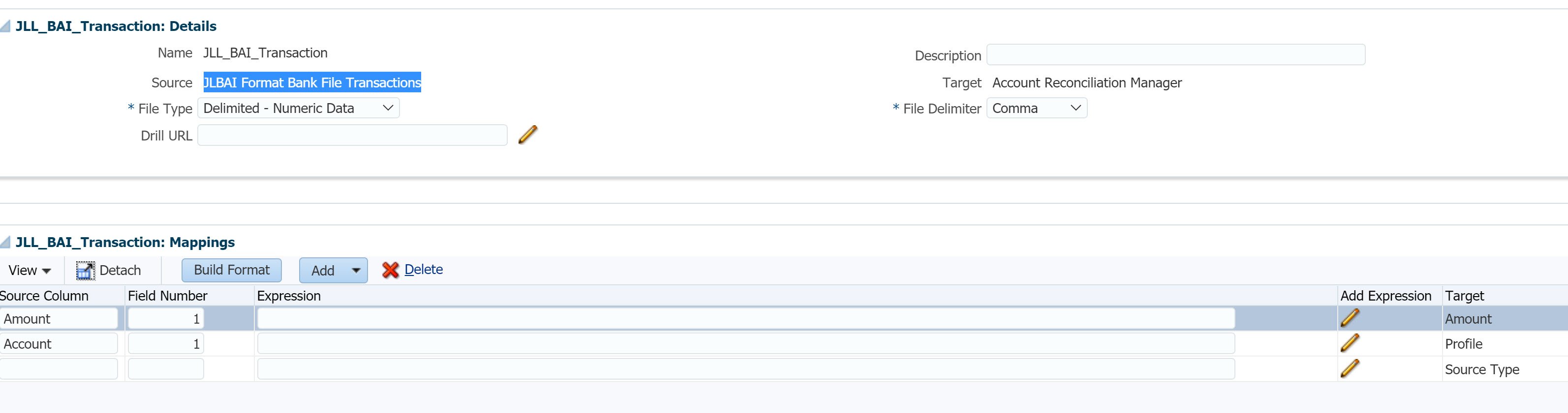 BAI Bank Statement Import Format in Data Management — Cloud Customer ...
