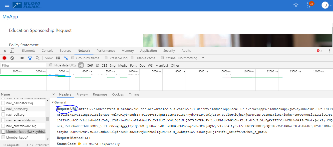 How to get browser URL in VBCS — Cloud Customer Connect