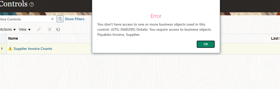 business objects Access — Cloud Customer Connect