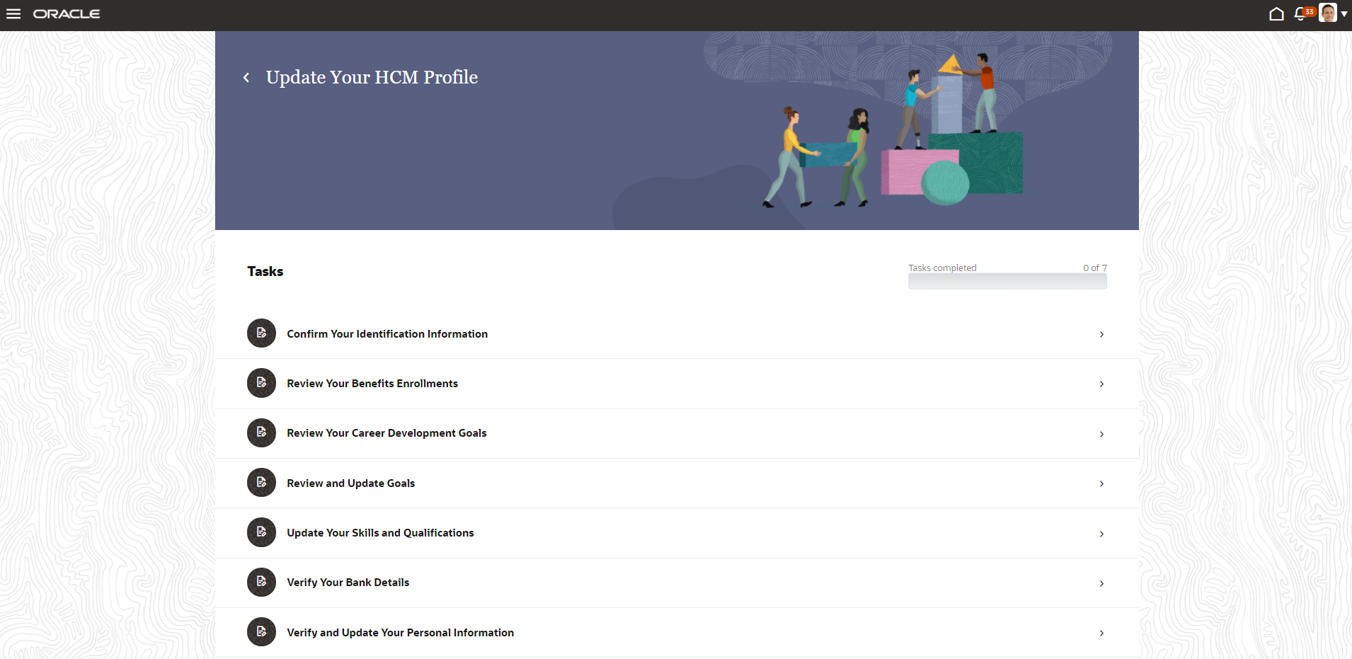 Oracle Journeys: Complete Your HCM Profile — Cloud Customer Connect