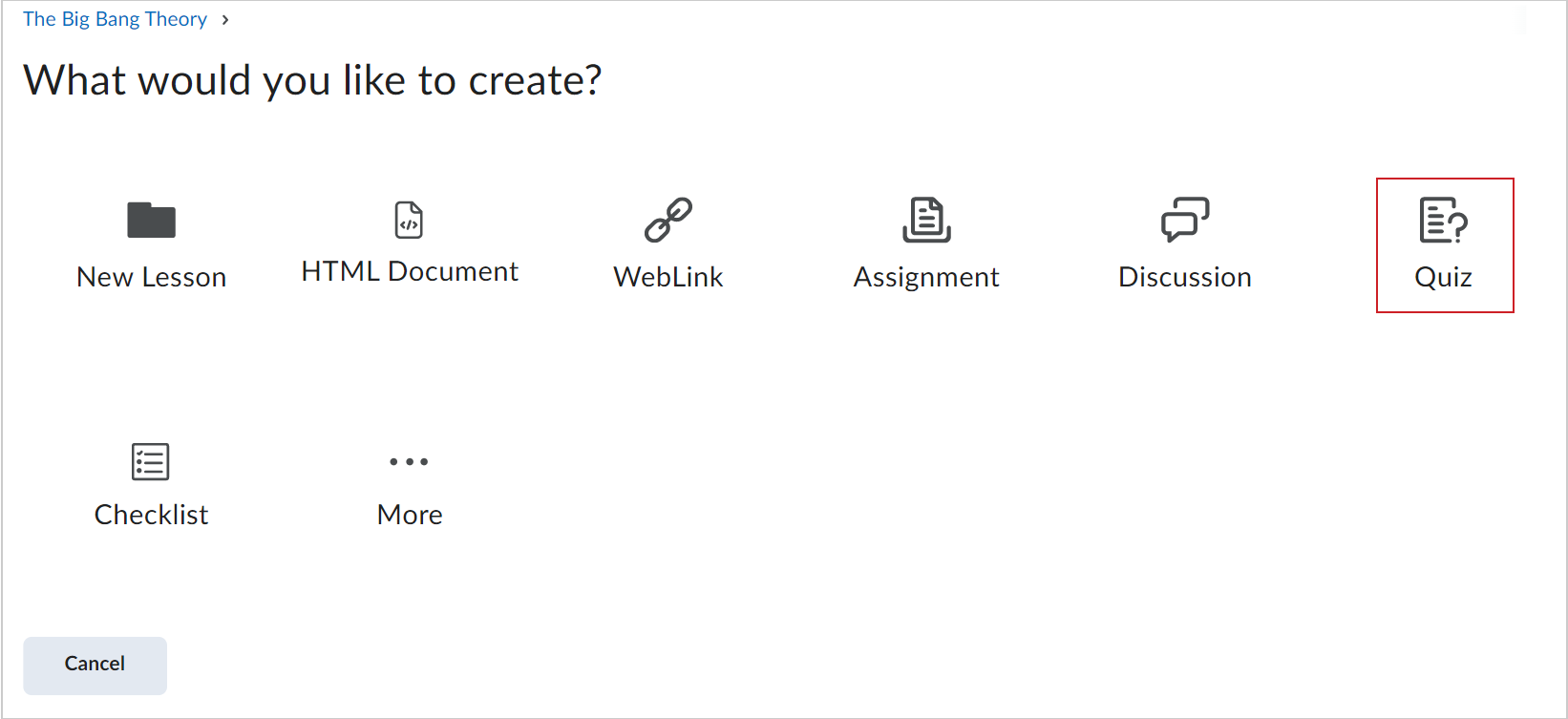 Manage quiz questions - Brightspace