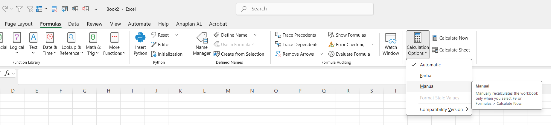 Anaplan XL - "working..." on Formula Reports - Anaplan Community