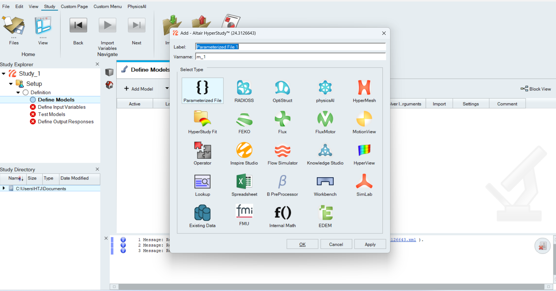 Register TwinActivate in Hyperstudy - Altair Community
