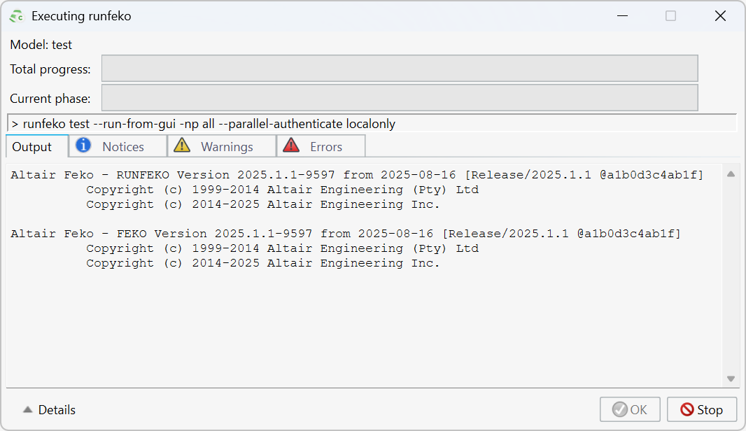 Error: Feko solver hangs / stops when running simple dipole simulation ...